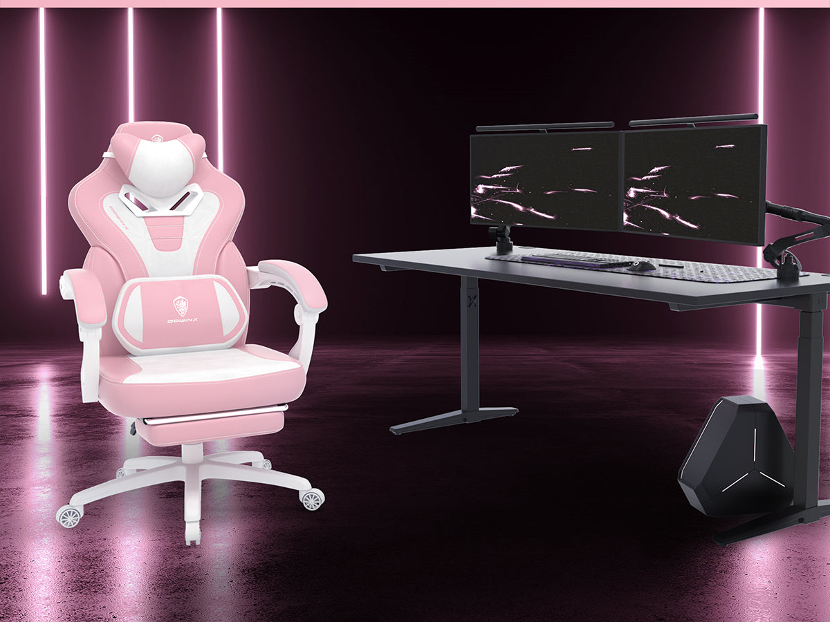 Dowinx Big and Tall Gaming Chair with Massage, Heavy Duty PC Gamer ...