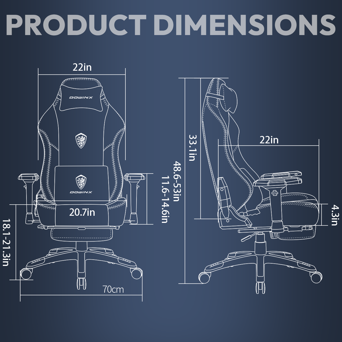PU Leather Gaming Chair: Experience Comfort with Dowinx LS-66PDZ Luxury ...